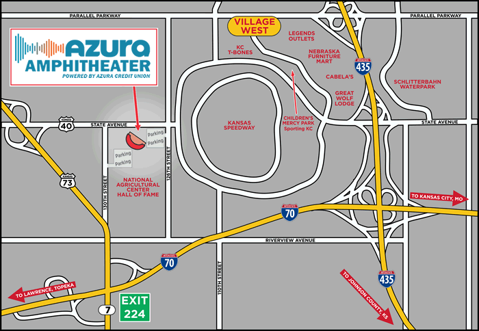 Azura Amphitheater Directions | Kansas City